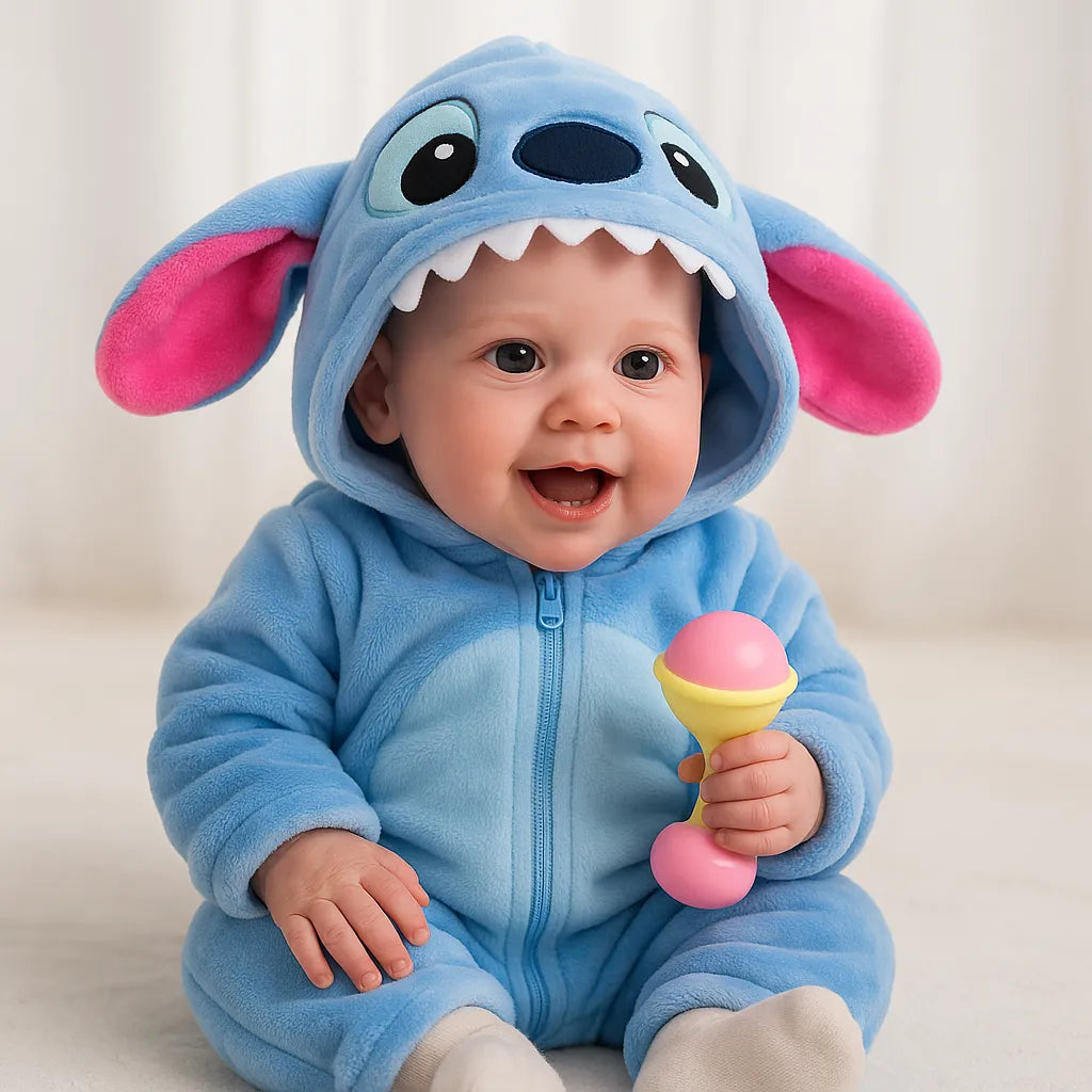 Macacão Lilo Stitch Bebe Reborn Realista | Sonho Reborn